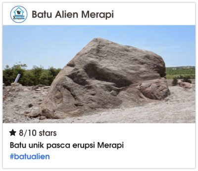 Batu Alien Merapi : Daya Tarik, Fasilitas, Rute, Jam Buka dan Harga ...